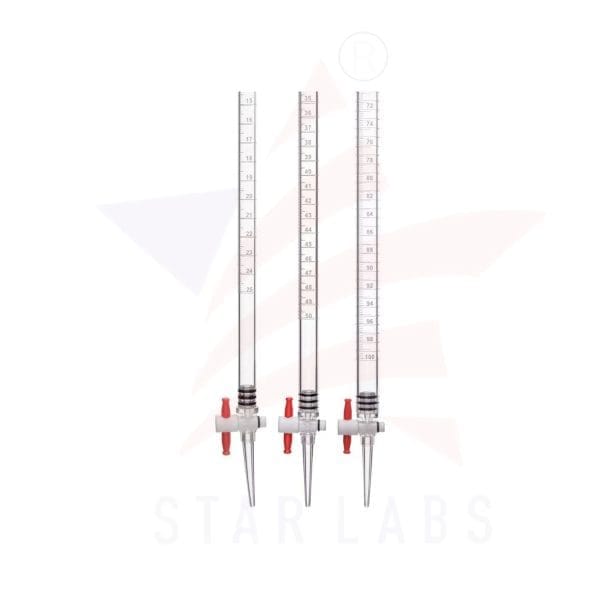 Burette, Acrylic - Starlabs offers premium laboratory glassware and scientific supplies ...